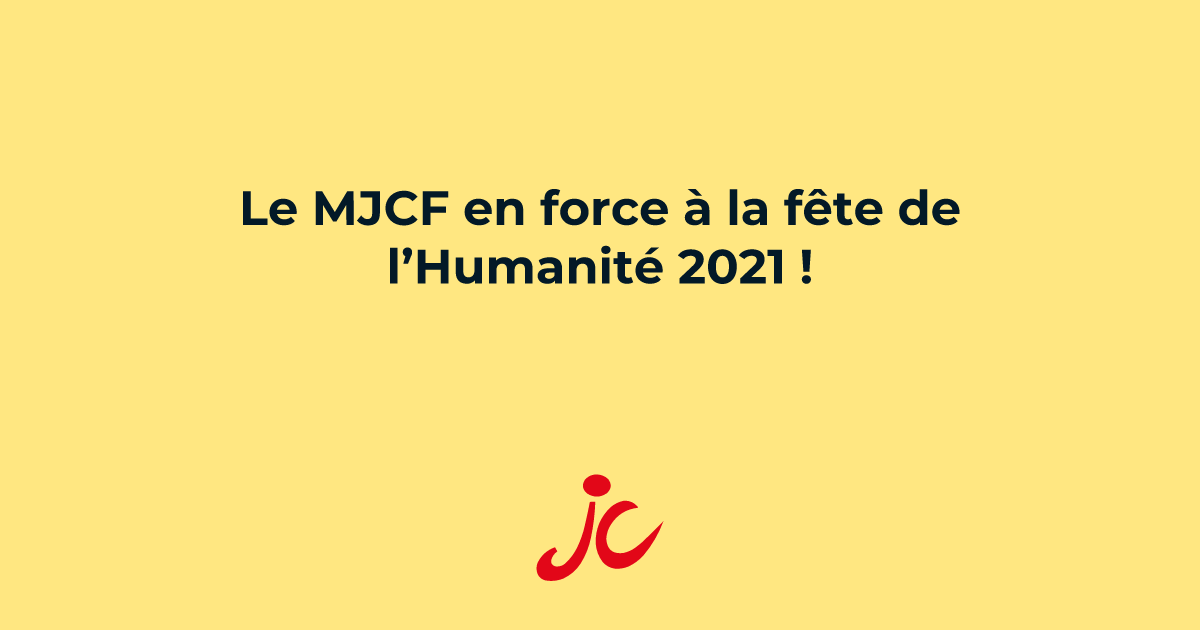 Le MJCF en force à la fête de l’Humanité 2021